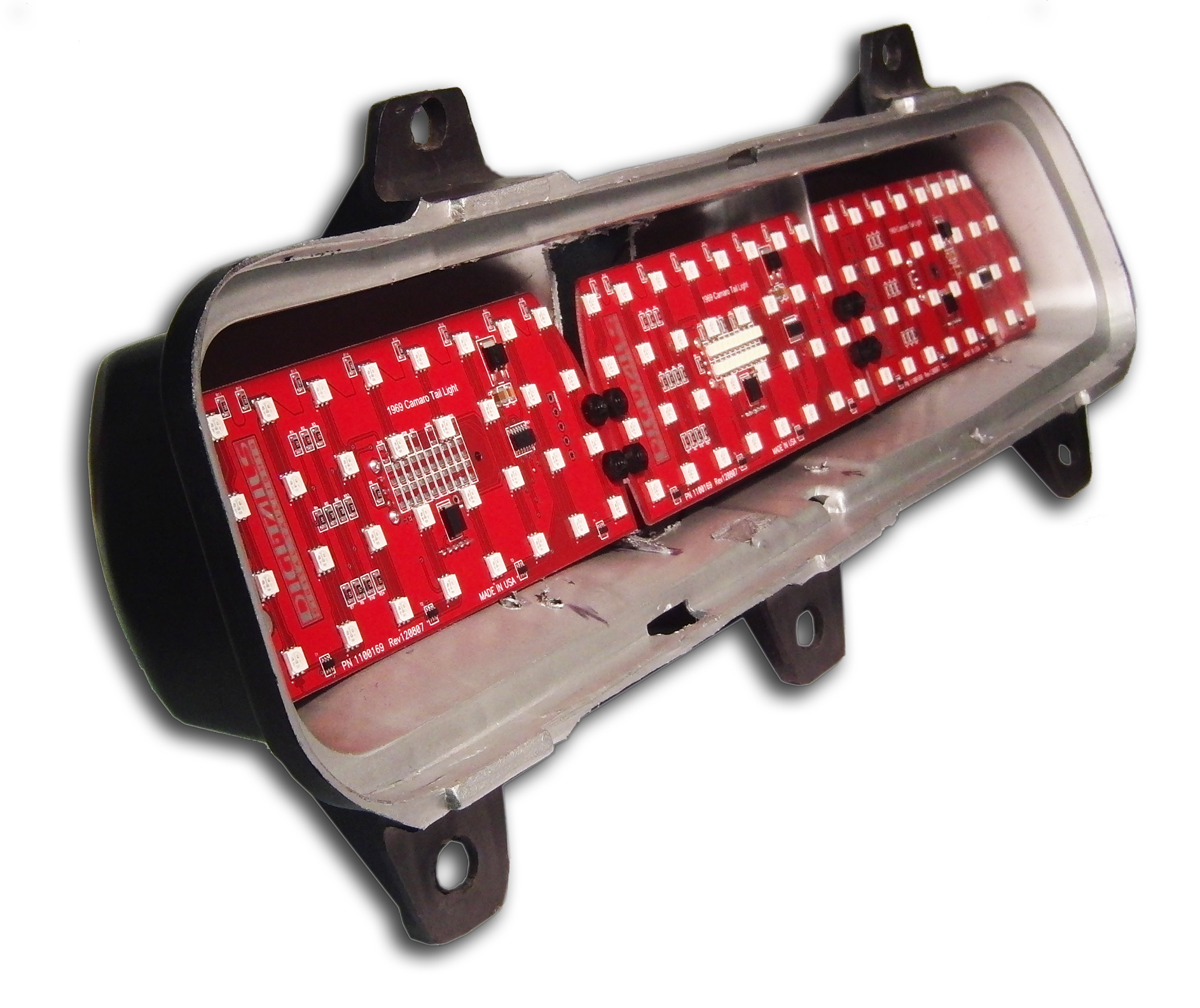 1969 Camaro RS - 6 Panel Sequential LED Taillight Kit w/LED Reverse ...